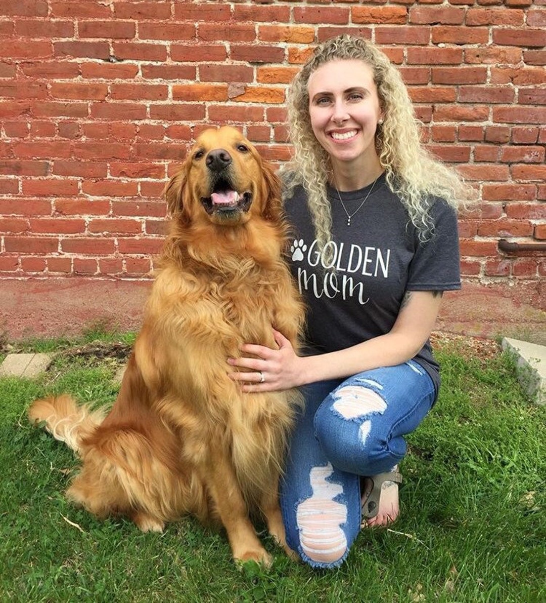 Golden Mom Shirt - Cute Golden Retriever Mom Shirt - Etsy