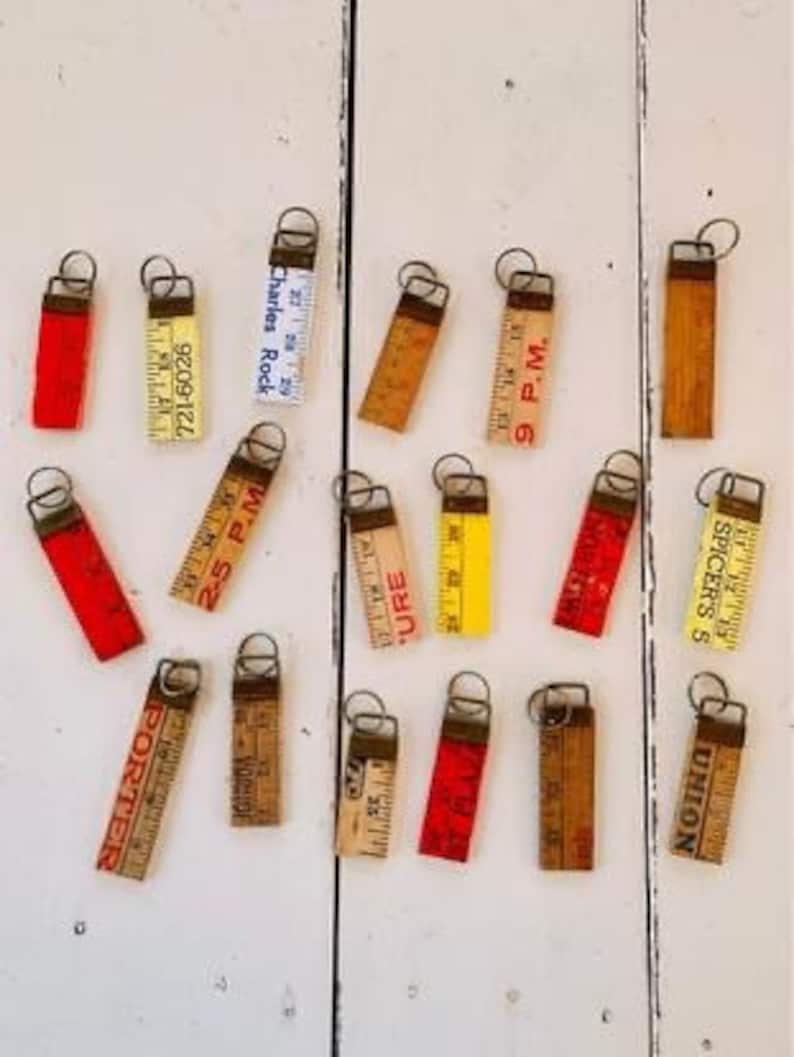Vintage Yardstick Keychains - Etsy