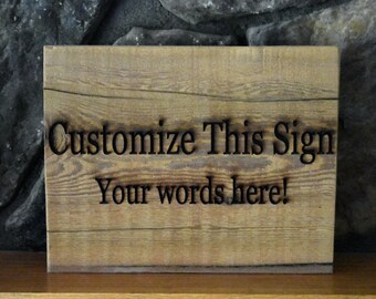 Wood burned sign | Etsy