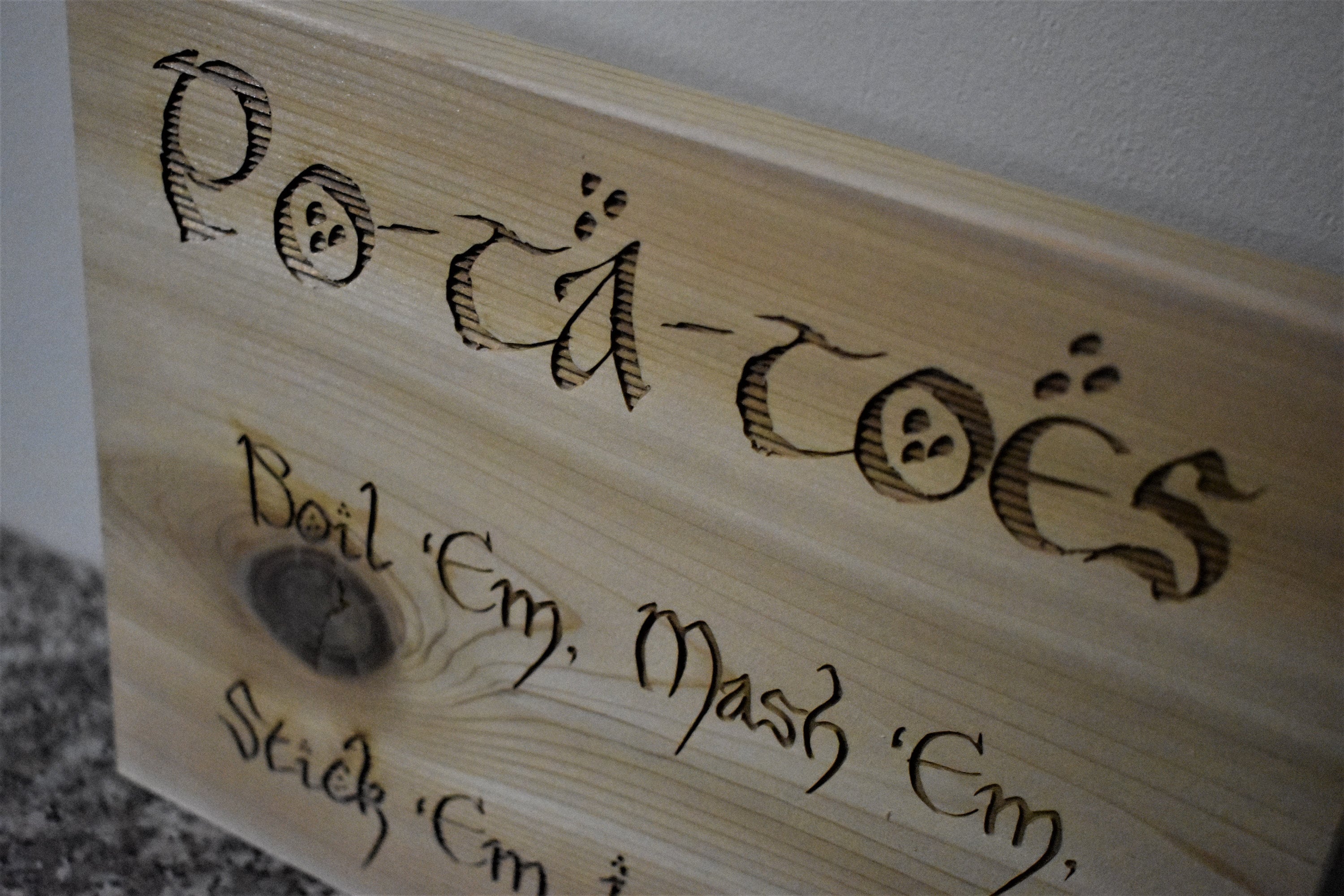 Lord of the Rings Sign, Potatoes Sign From LOTR, Boil Em Mash Em Quote ...