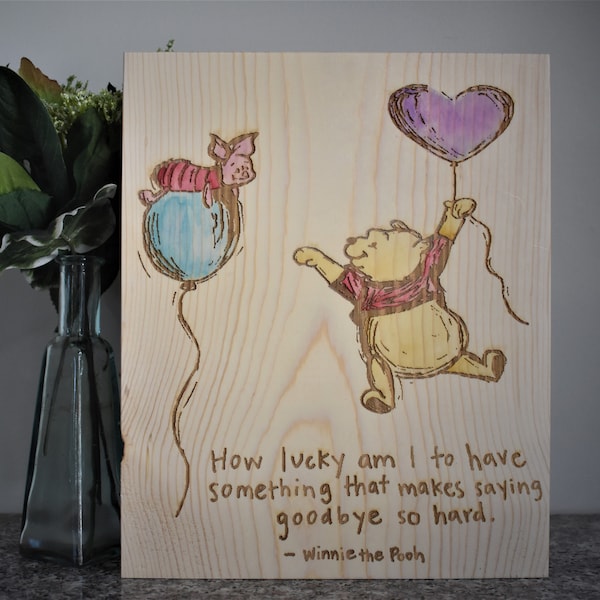 How Lucky I Am to Have Something That Makes Saying Goodbye so Hard - Etsy