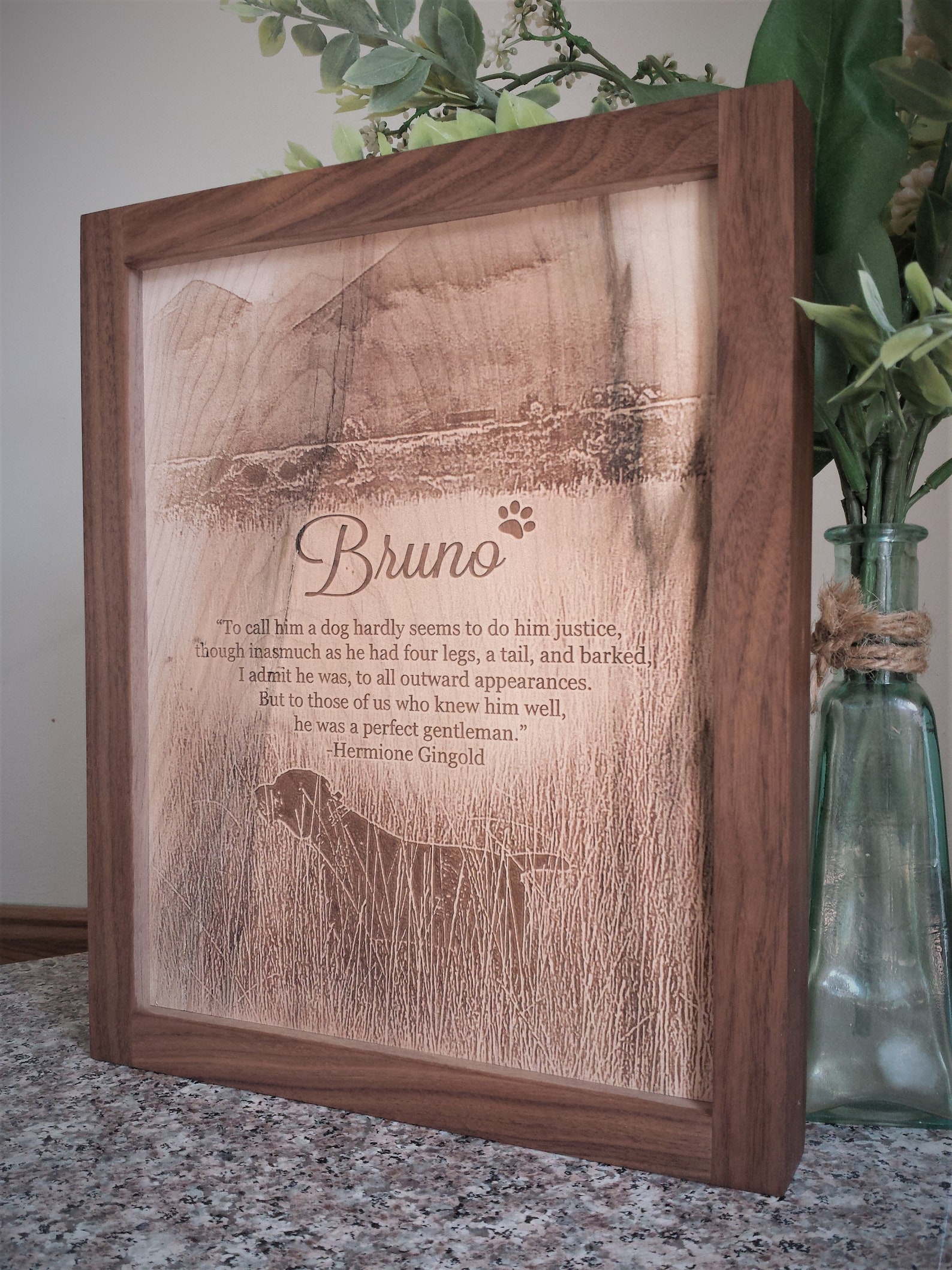 Dog Memorial Gift Custom Memorial Sign Pet Memorial Wood | Etsy