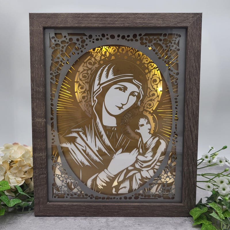 Virgin Mary Night Light - Etsy