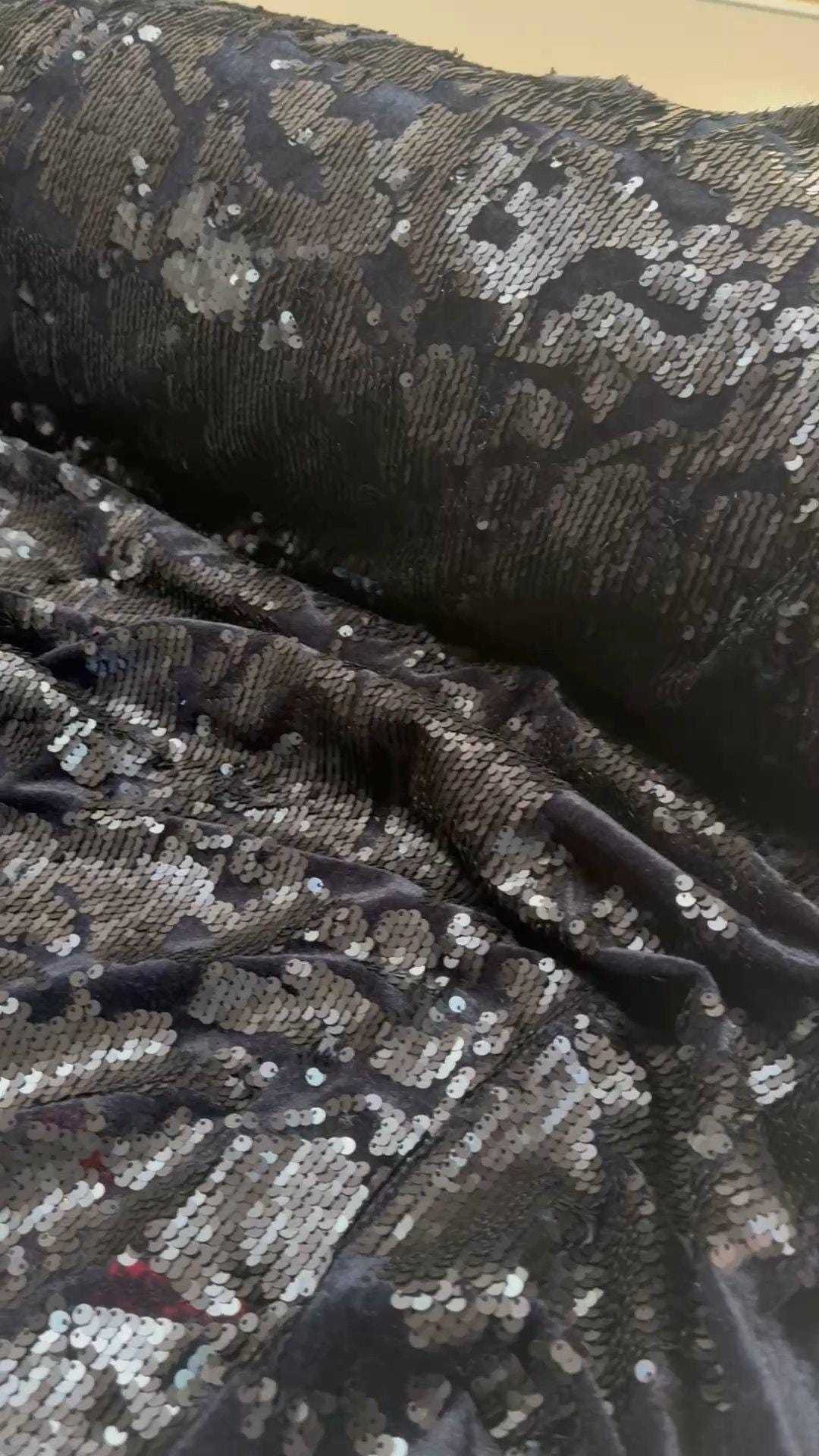 Dull Sequin Navy Velvet Fabric Stretch 135cm Wide for Dress & Crafts - Etsy