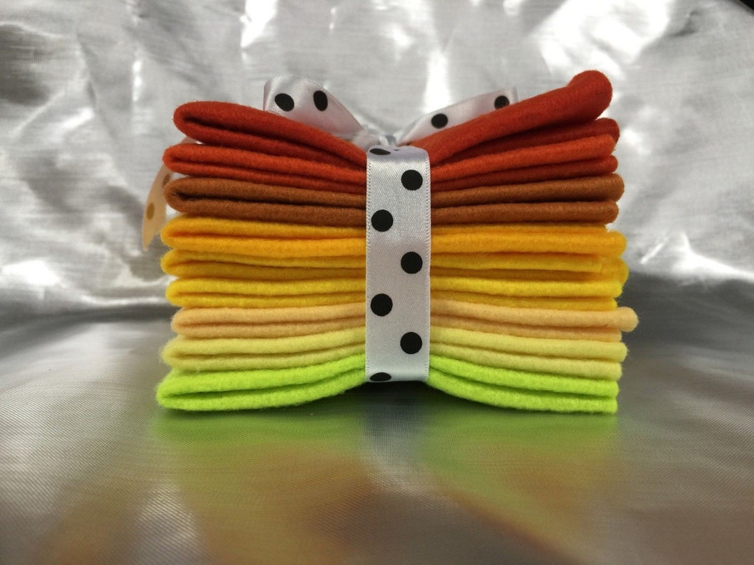 Mix Felt Craft Pack - Yellows and Oranges - Etsy