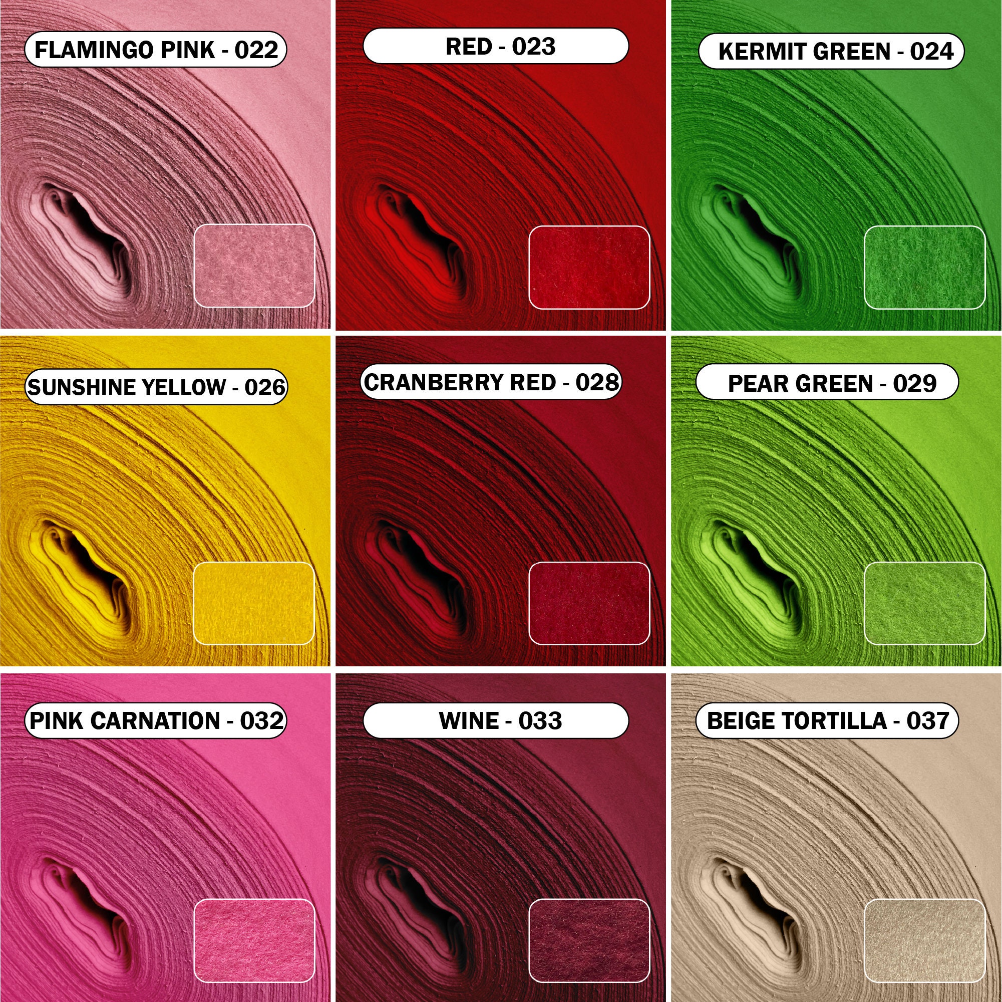 Felt Craft Fabric Variety of 41 COLOURS Sold per Metre 112cm - Etsy UK