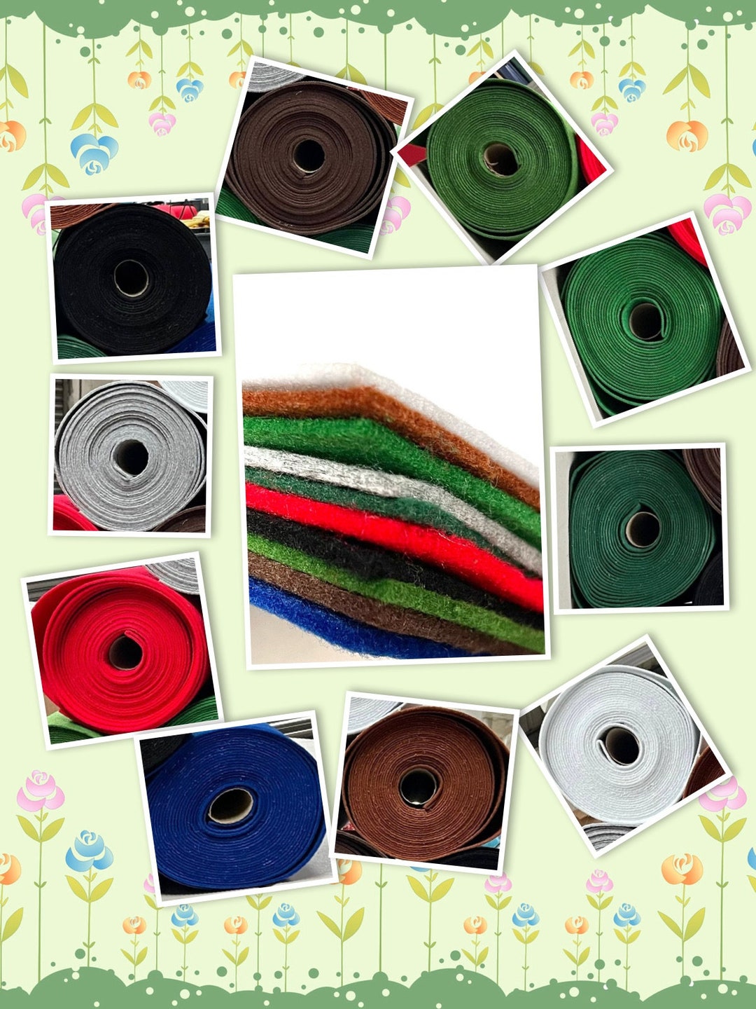3mm EXTRA THICK FELT - 21x30cm Sheets - Plain Coloured Craft Bag Fabric ...