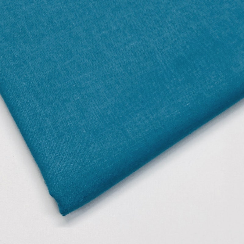 Teal Cotton Fabric - Etsy