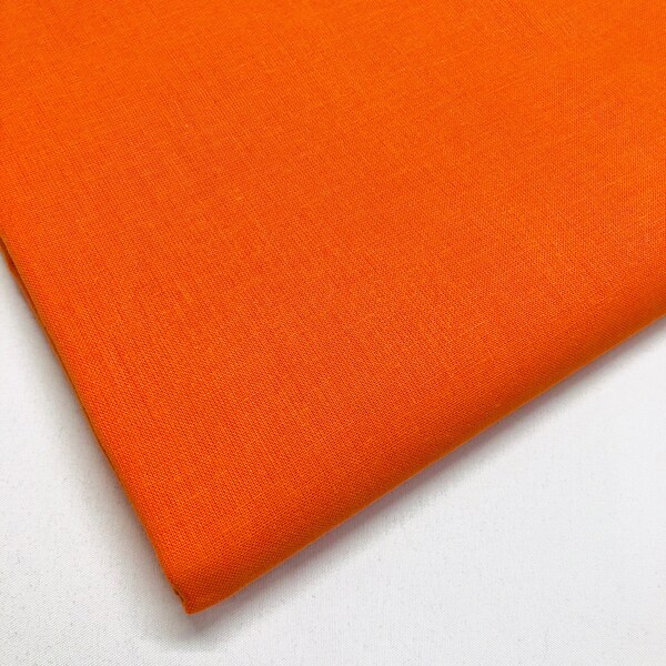 Orange Linen Fabric - Etsy