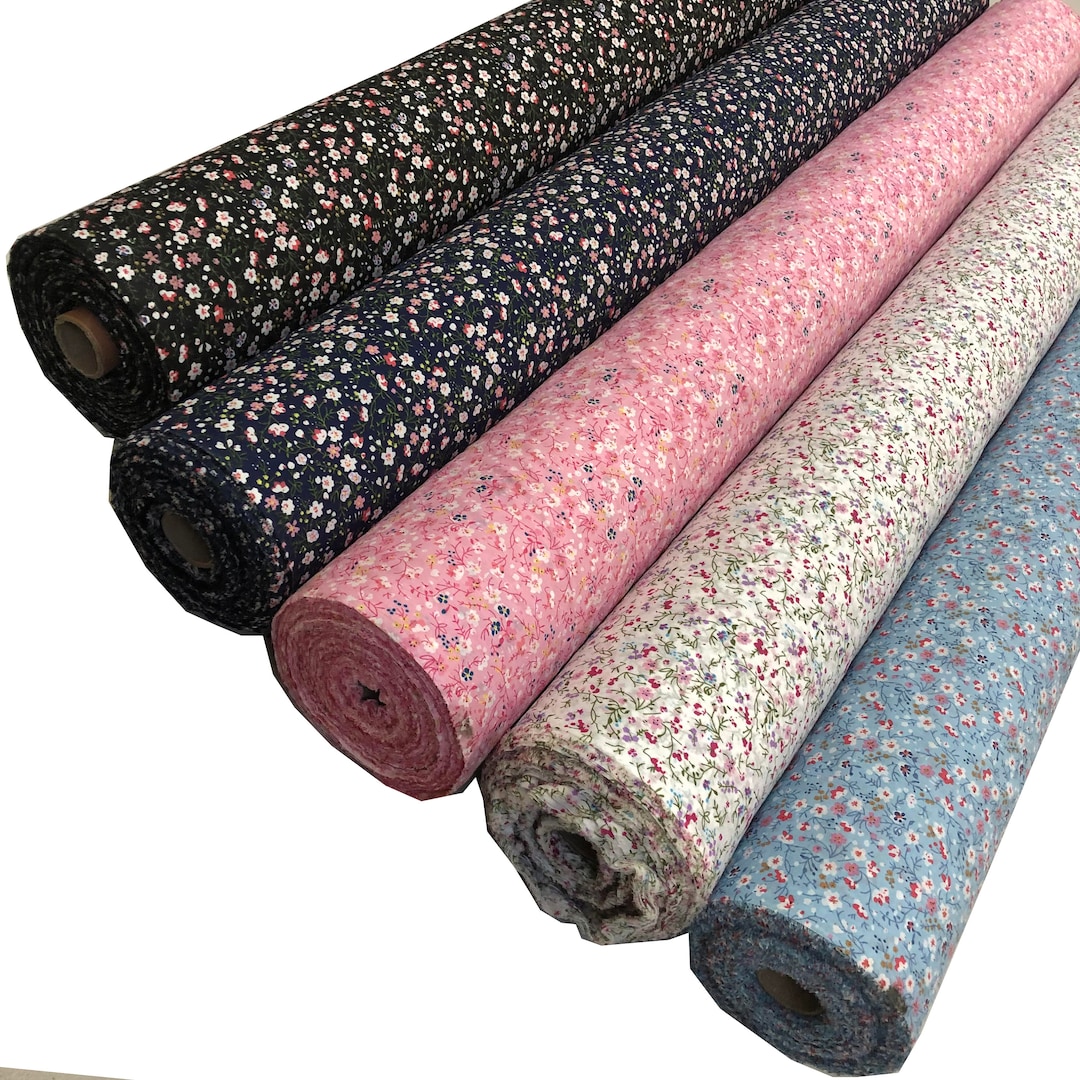 Old English Traditional Floral Polycotton Fabric Material Sold per ...