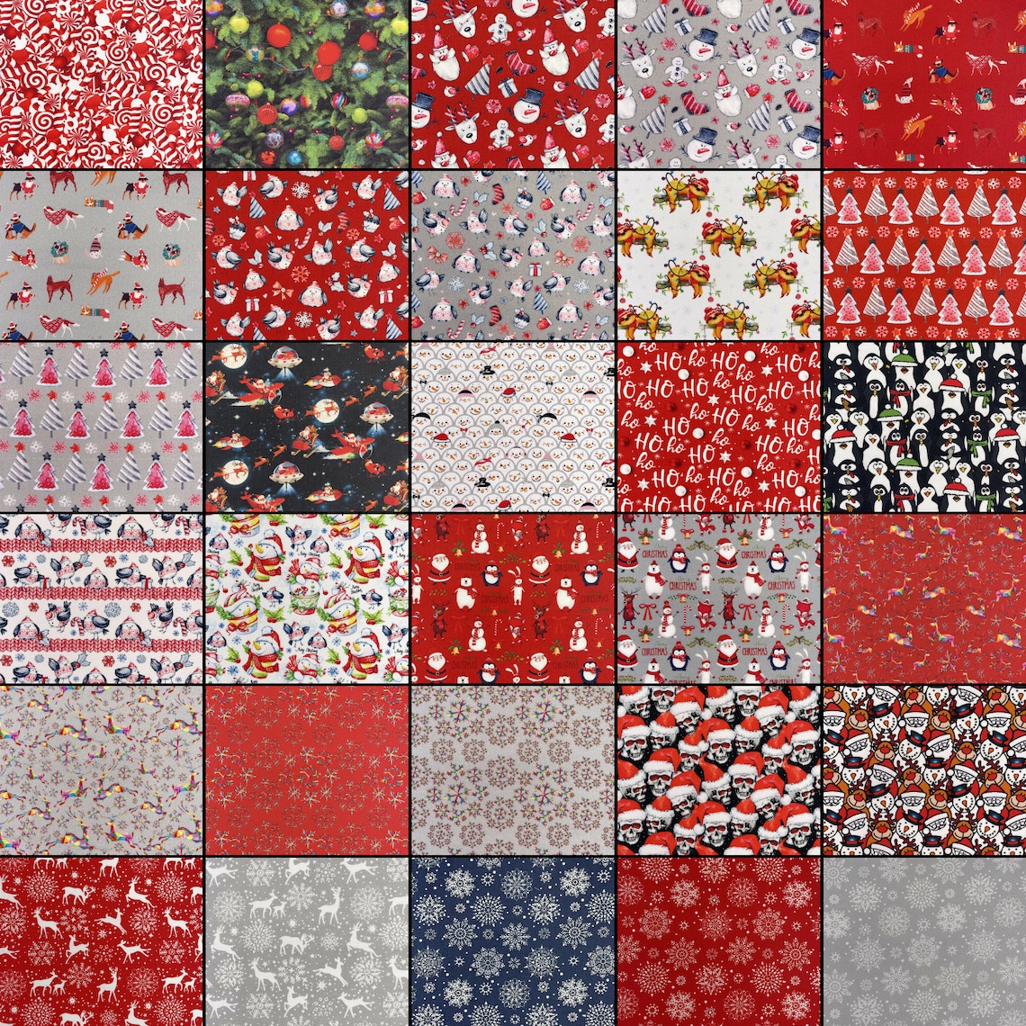 100% Cotton Christmas Fabric Material Sold by the Metre 140cm - Etsy UK