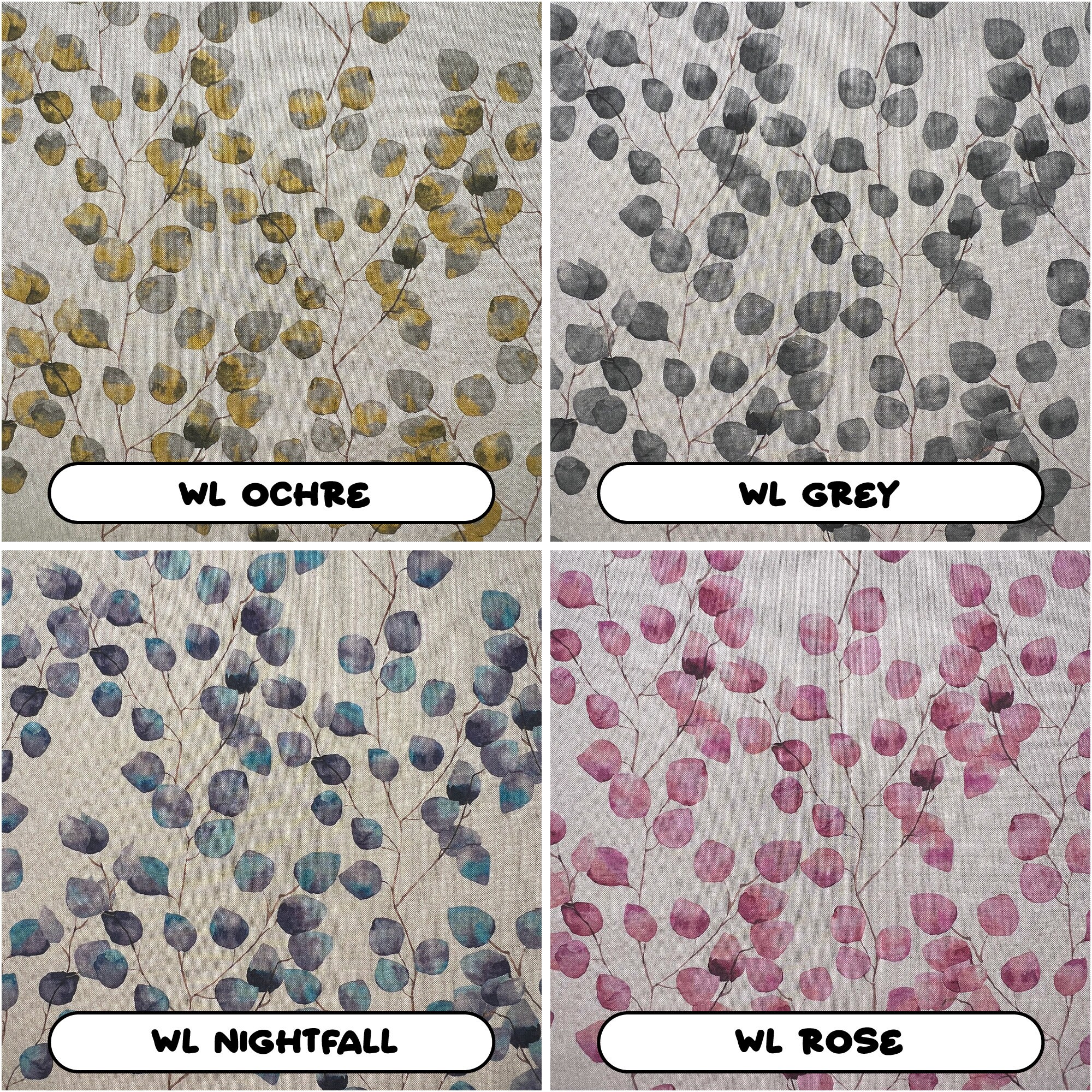 Luxury Cotton Rich Digital Printed Linen Fabric Floral - Etsy UK