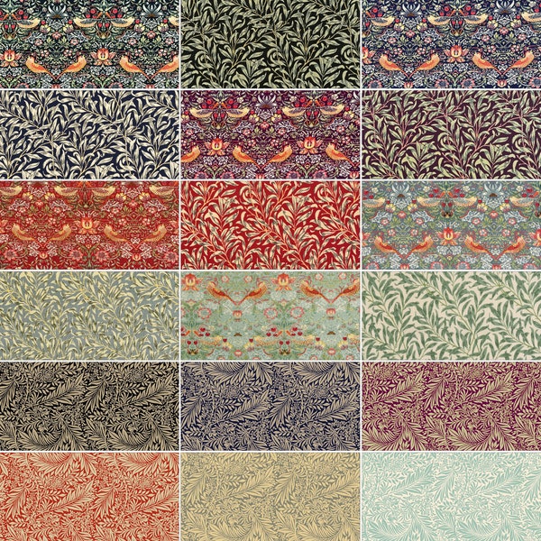 William Morris Fabric - Etsy