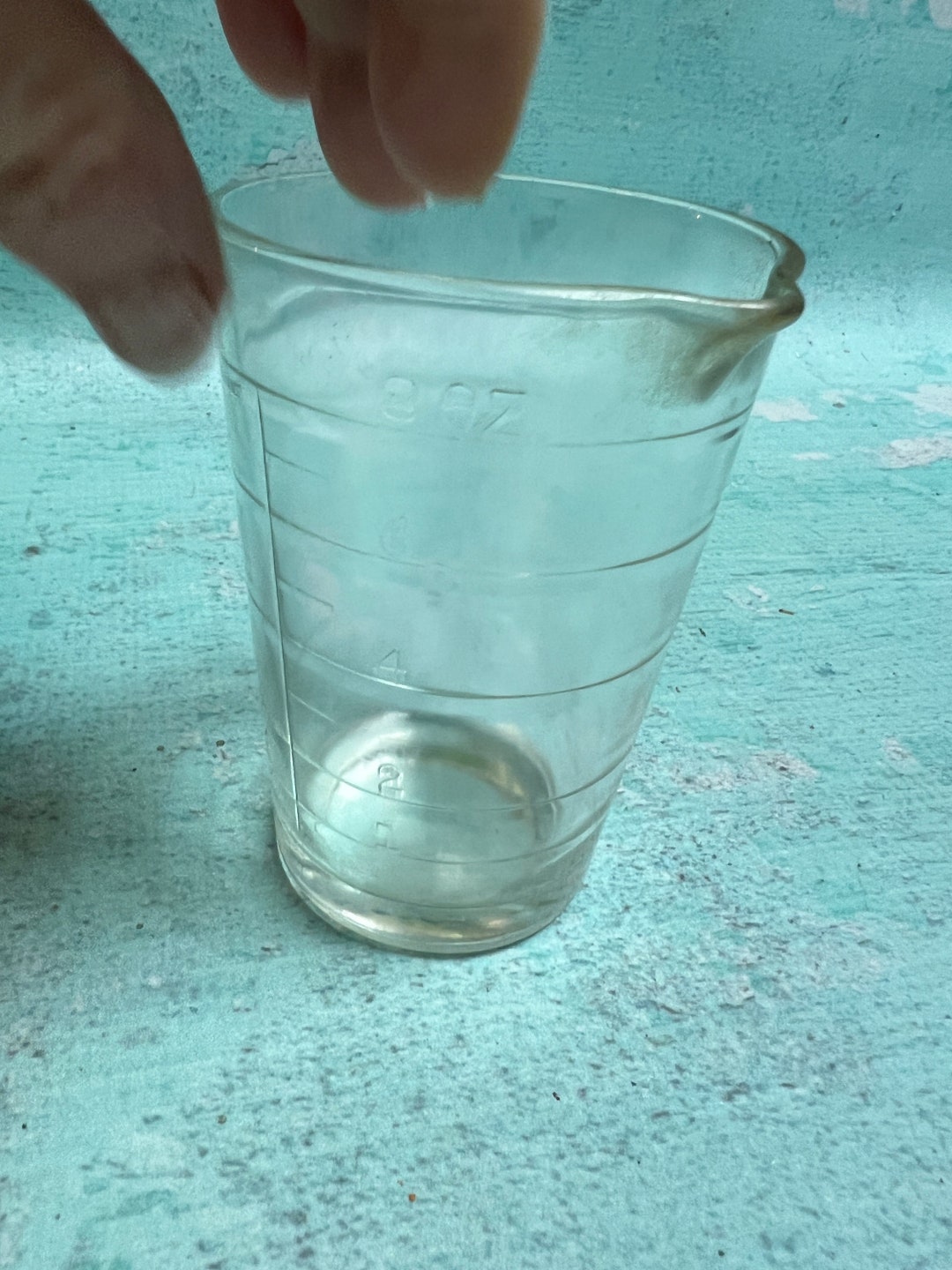 Vintage Clear Glass Measuring Cup or Bowl From the 1950's 8 Ounce One ...