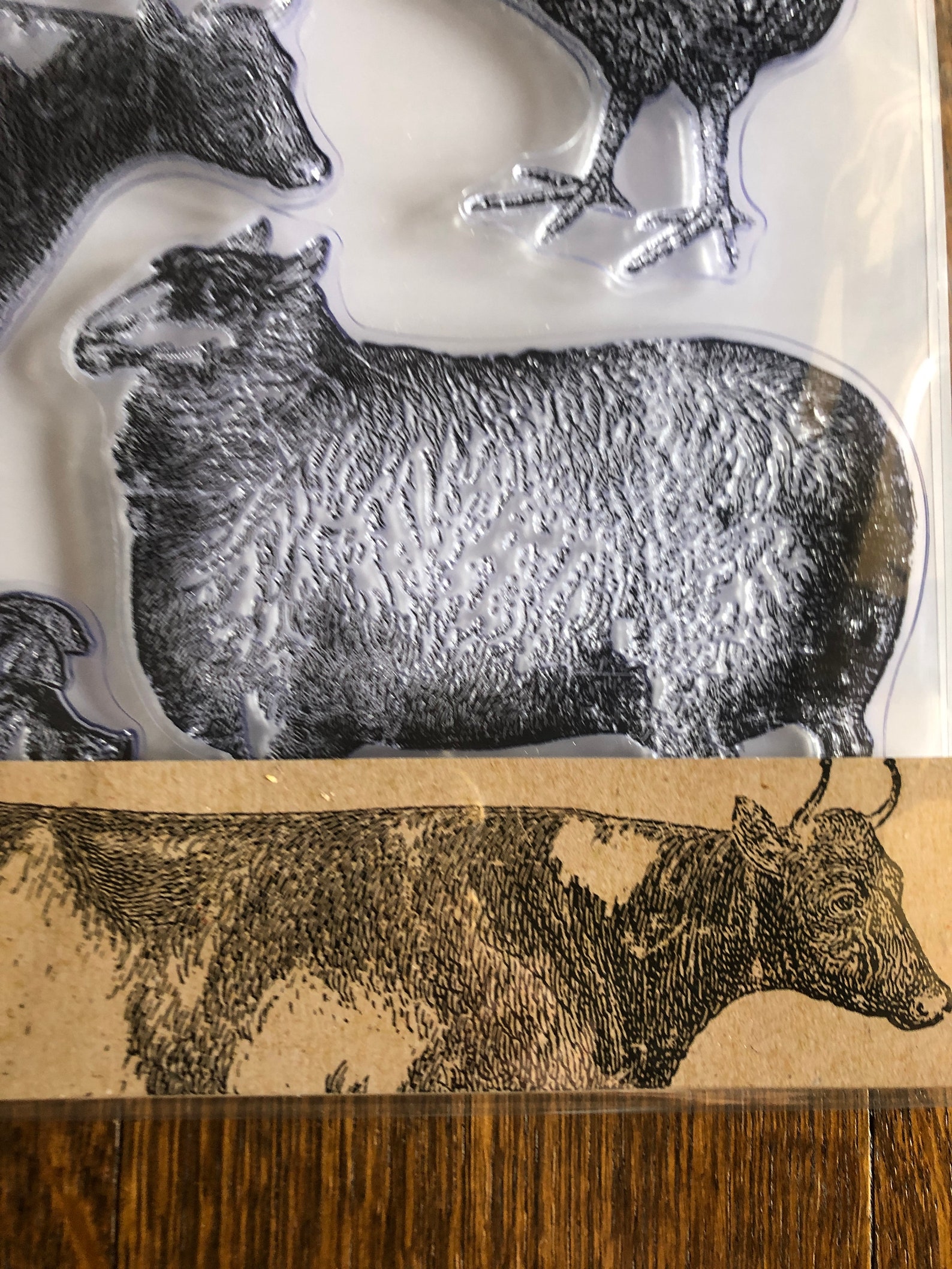 IOD Farm Animals Decor Stamp Iron Orchid Designs Use Paint or - Etsy