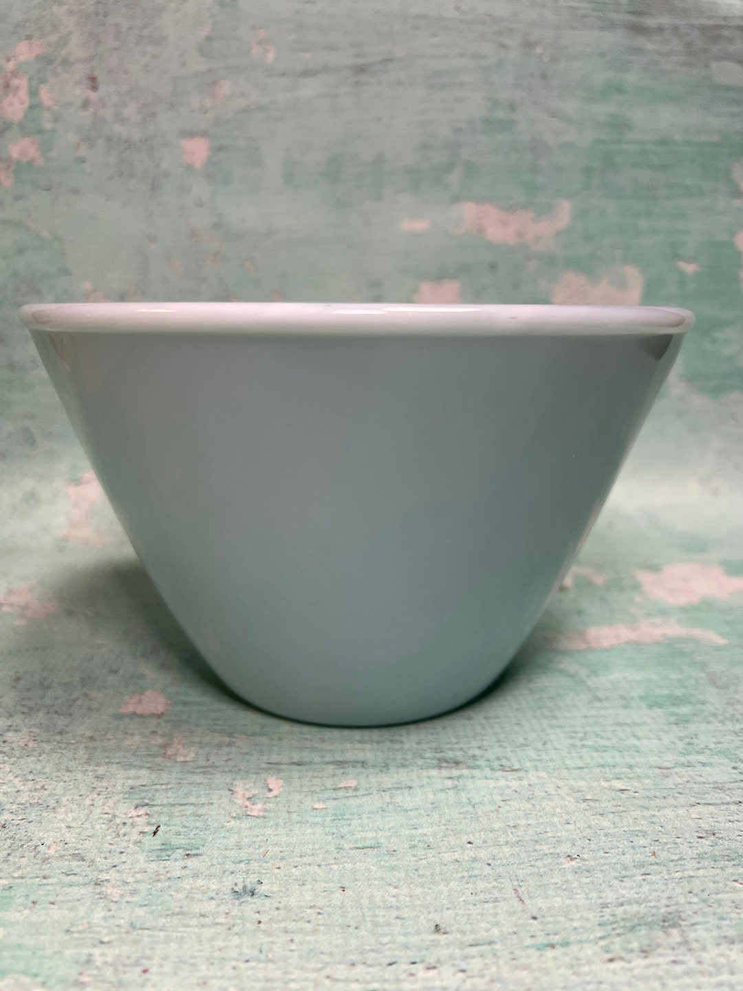 Vintage Delphite Turquoise Blue Fire King Splash Proof Bowl Original ...