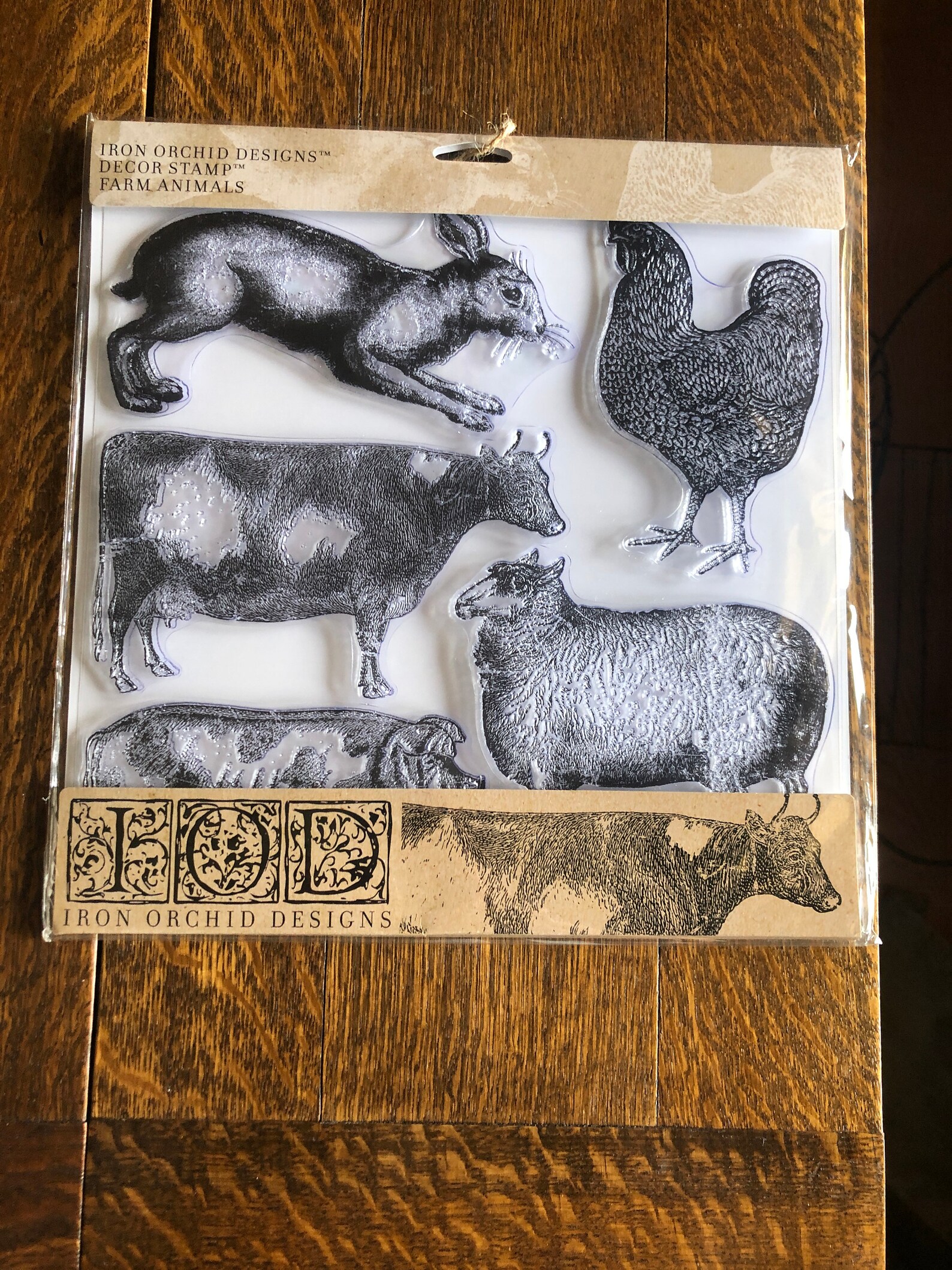 IOD Farm Animals Decor Stamp Iron Orchid Designs Use Paint or - Etsy