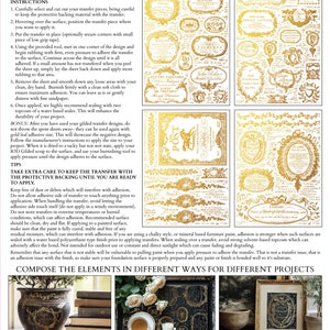 Étiquettes IOD Decor Foil Transfer New Type of Transfer 12" X 16" Rub ...