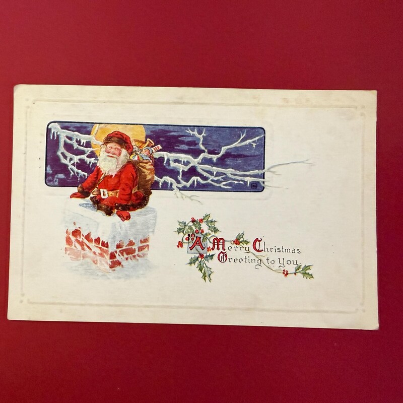 Vintage 1924 Greeting Card - Etsy