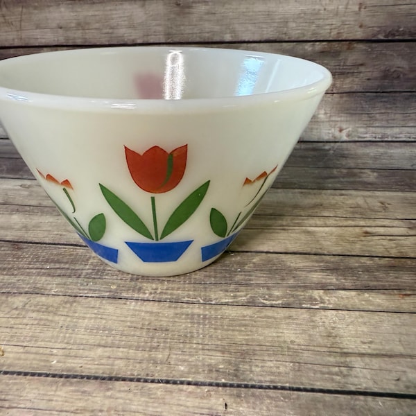 Fire King Tulip - Etsy