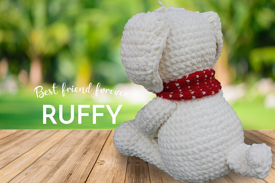 Cuddly Ruffy Dog | Crochet Dog Pattern - Etsy