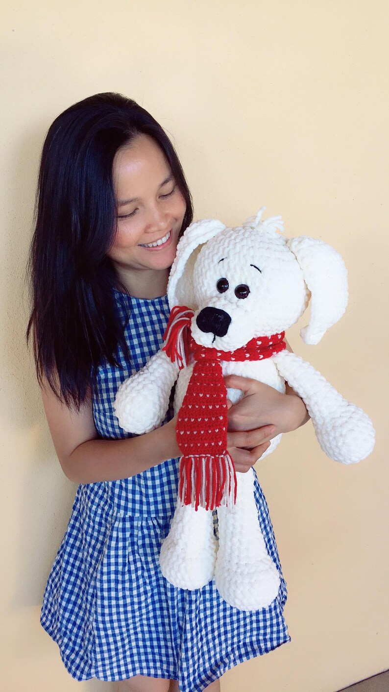 Cuddly Ruffy Dog | Crochet Dog Pattern - Etsy