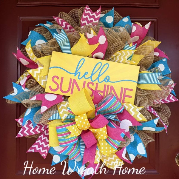 Hello Wreath - Etsy