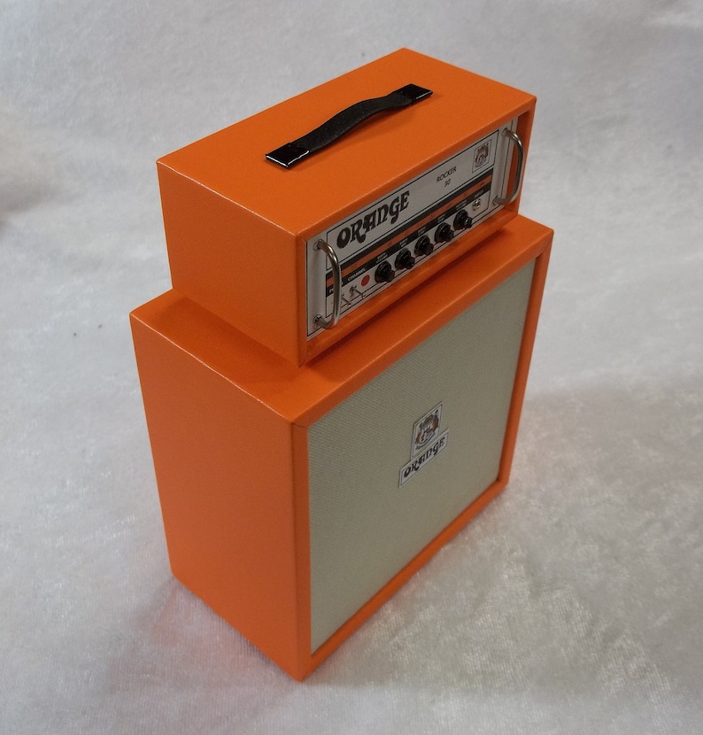 Orange Rocker 30 Amplifier Replica Miniature Model Electric Guitar Amp ...