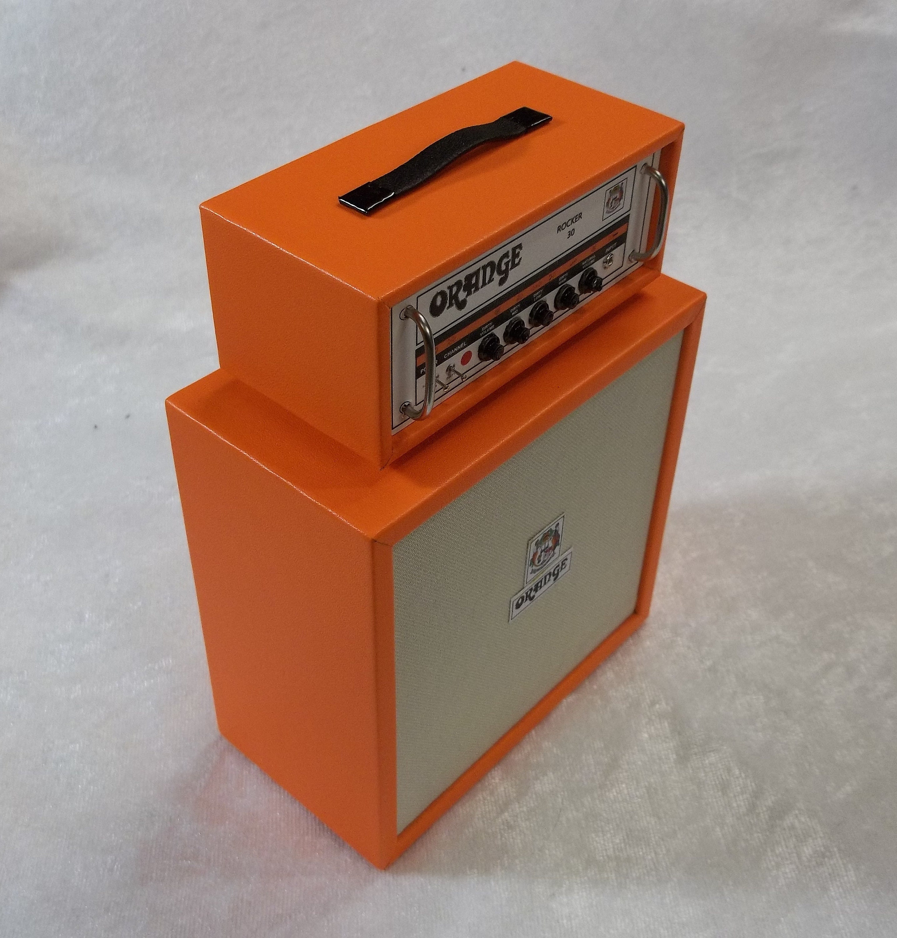 Orange Rocker 30 Amplifier Replica Miniature Model Electric Guitar Amp ...