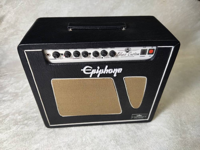 EPIPHONE Amplifier Replica Miniature Black 1/6 Scale Model Handcrafted ...