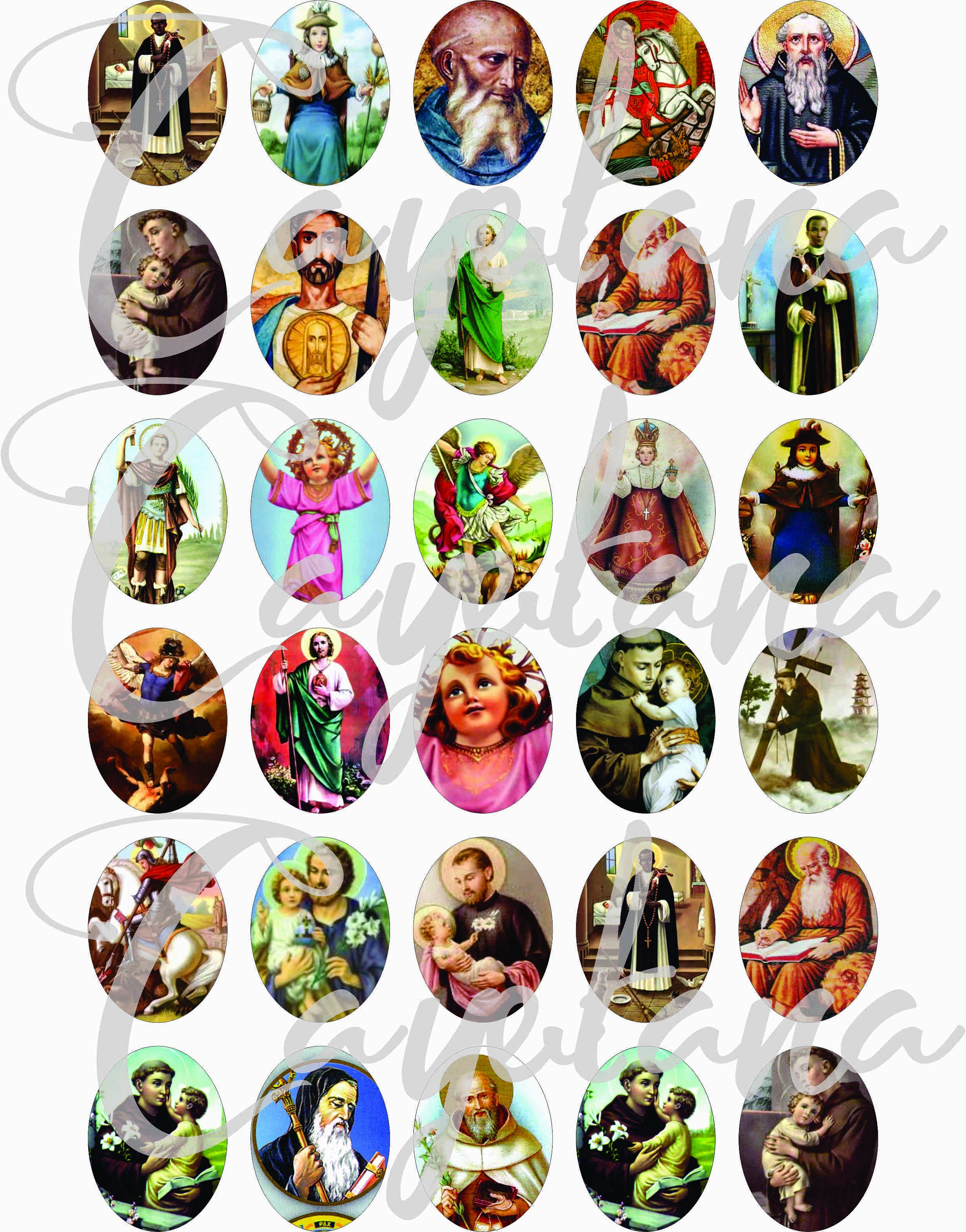 Printable Catholic Saints Images for Pendant, Scrapbook and More ...