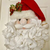 Santa Claus Wreath Sash - Etsy