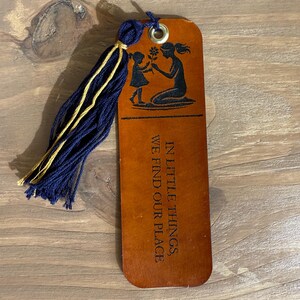 Mother/daughter Personalized Leather Bookmark - Etsy