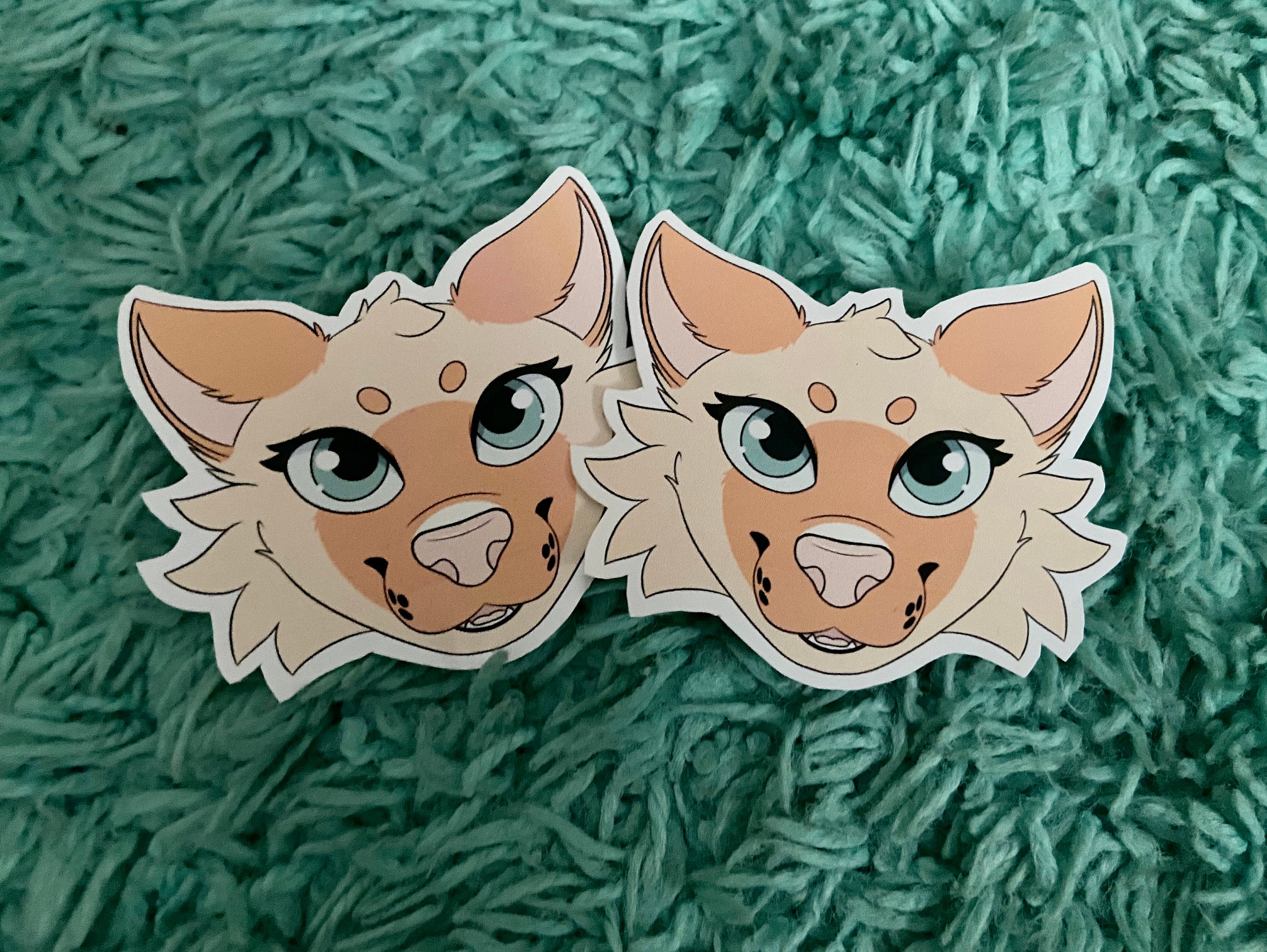 Two Custom Fursona Stickers | Etsy