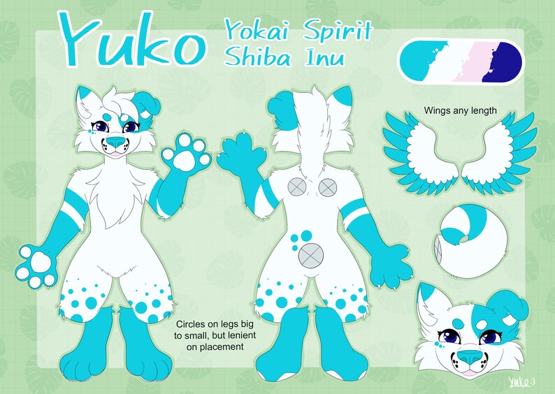 Custom Fursona Reference Sheet | Etsy