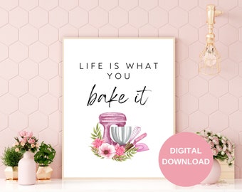Life is Better With Cookies, Wall Decor, Baking Quotes, Cooking Quotes ...
