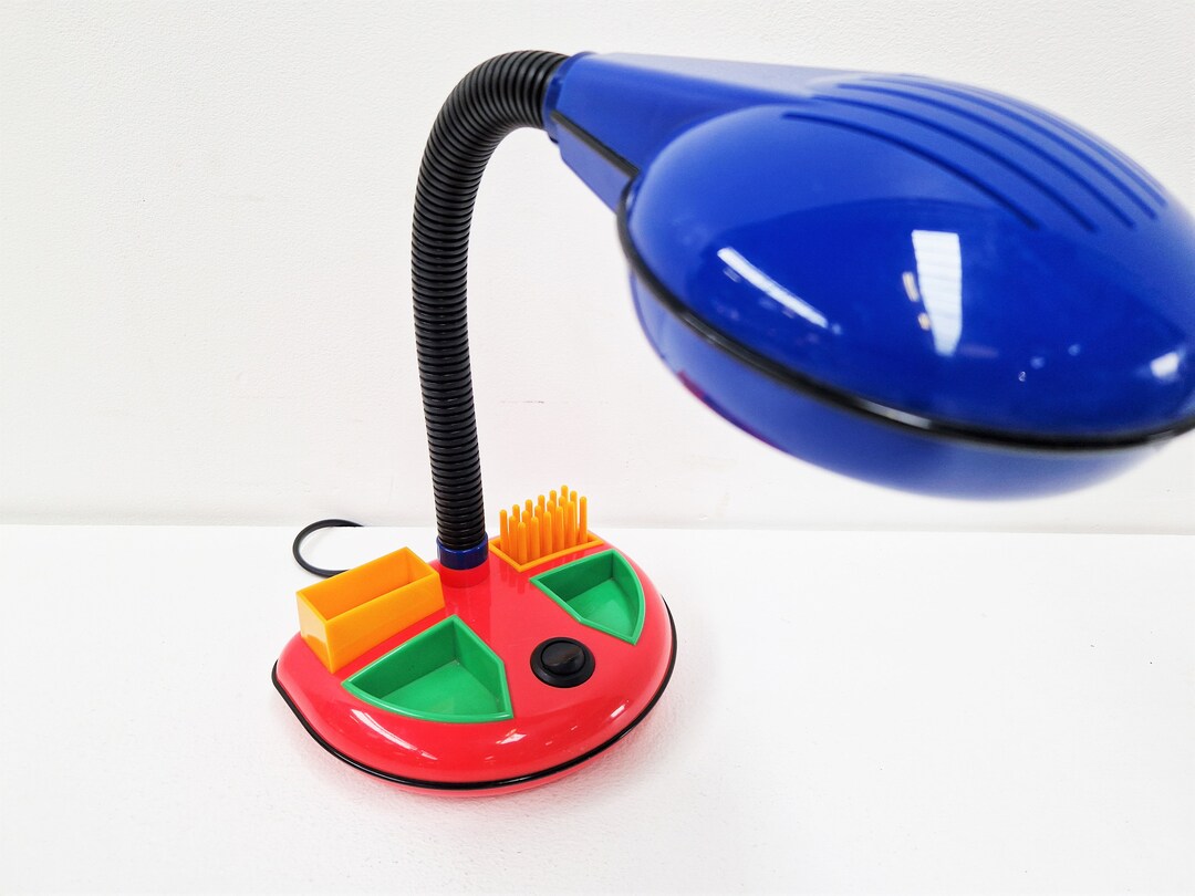 Rabbit Tanaka Gooseneck Desk Lamp, Primary Colors, Memphis Style - Etsy