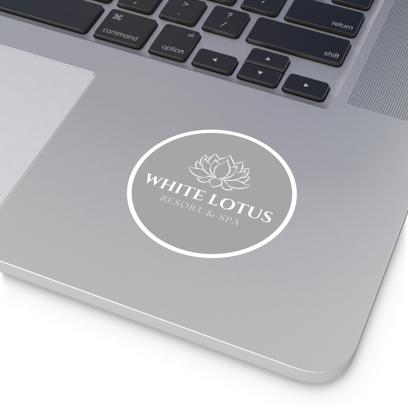 White Lotus Vinyl Sticker - Etsy