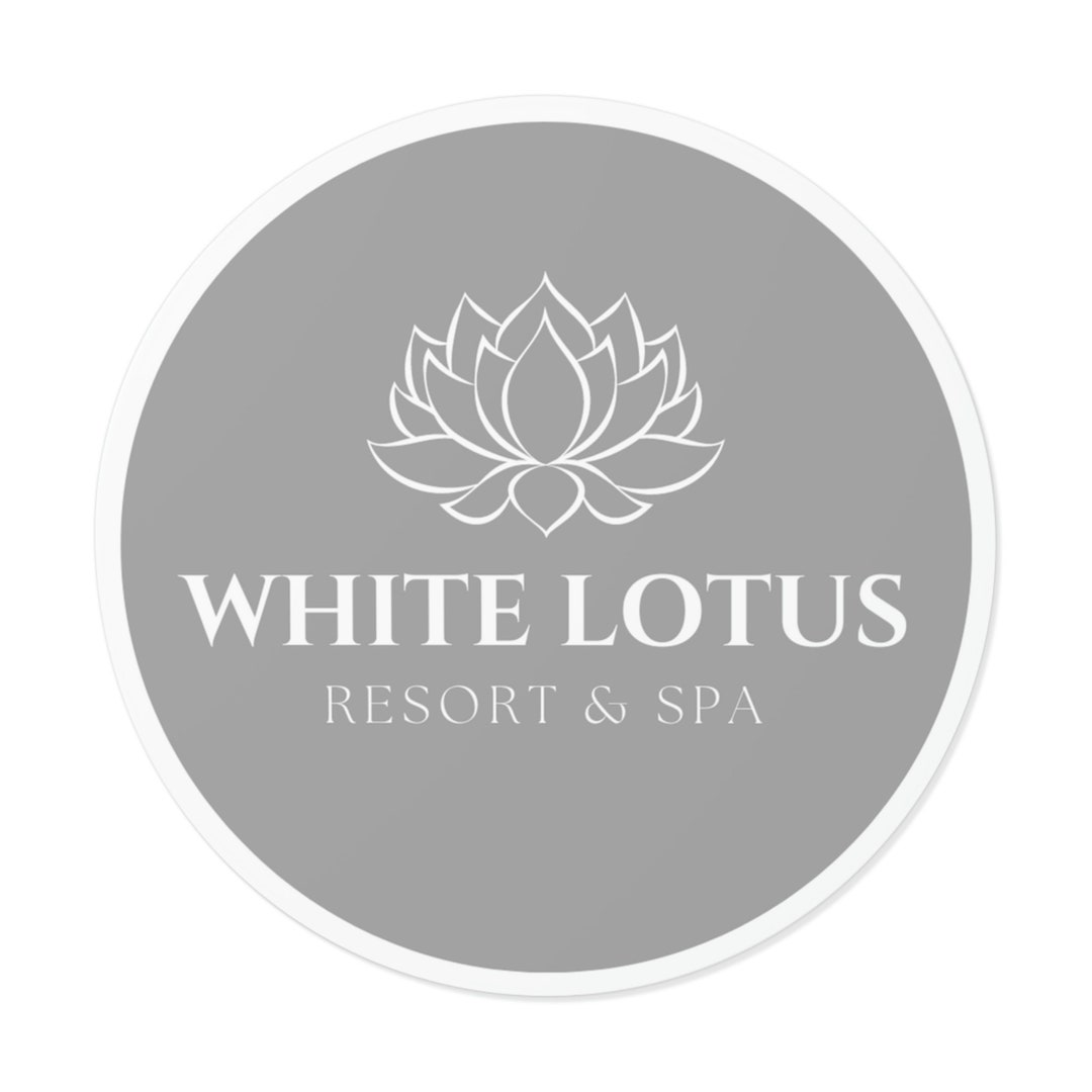 White Lotus Vinyl Sticker - Etsy