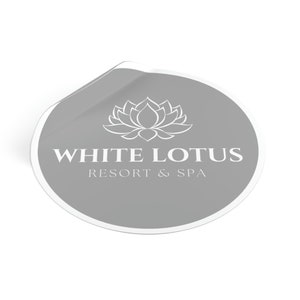 White Lotus Vinyl Sticker - Etsy