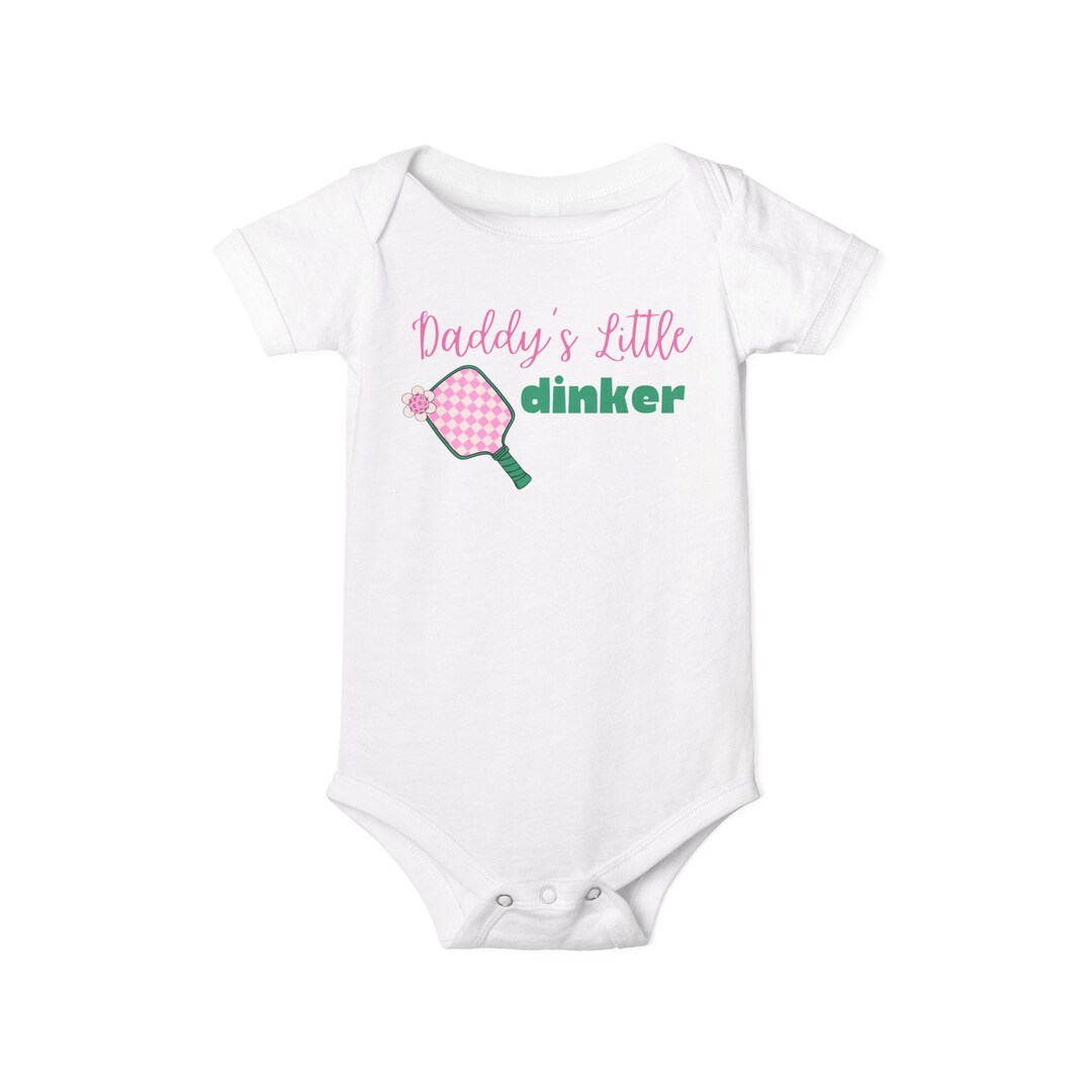 Pickleball Baby Onesie - Daddy's Little Dinker Pickleball Onesie - Etsy