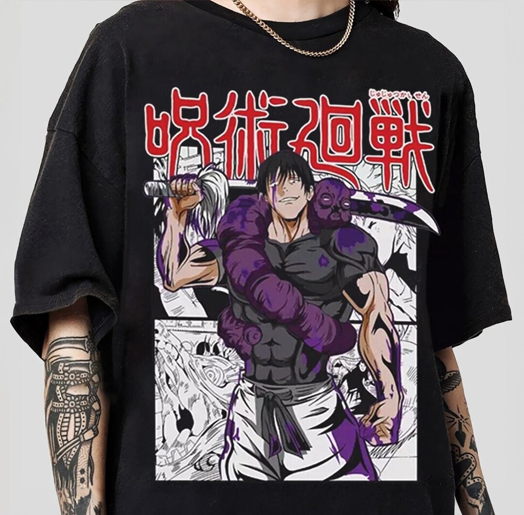 Vintage Toji Fushiguro T-shirt, Toji Fushiguro Anime Shirt, Manga Shirt ...