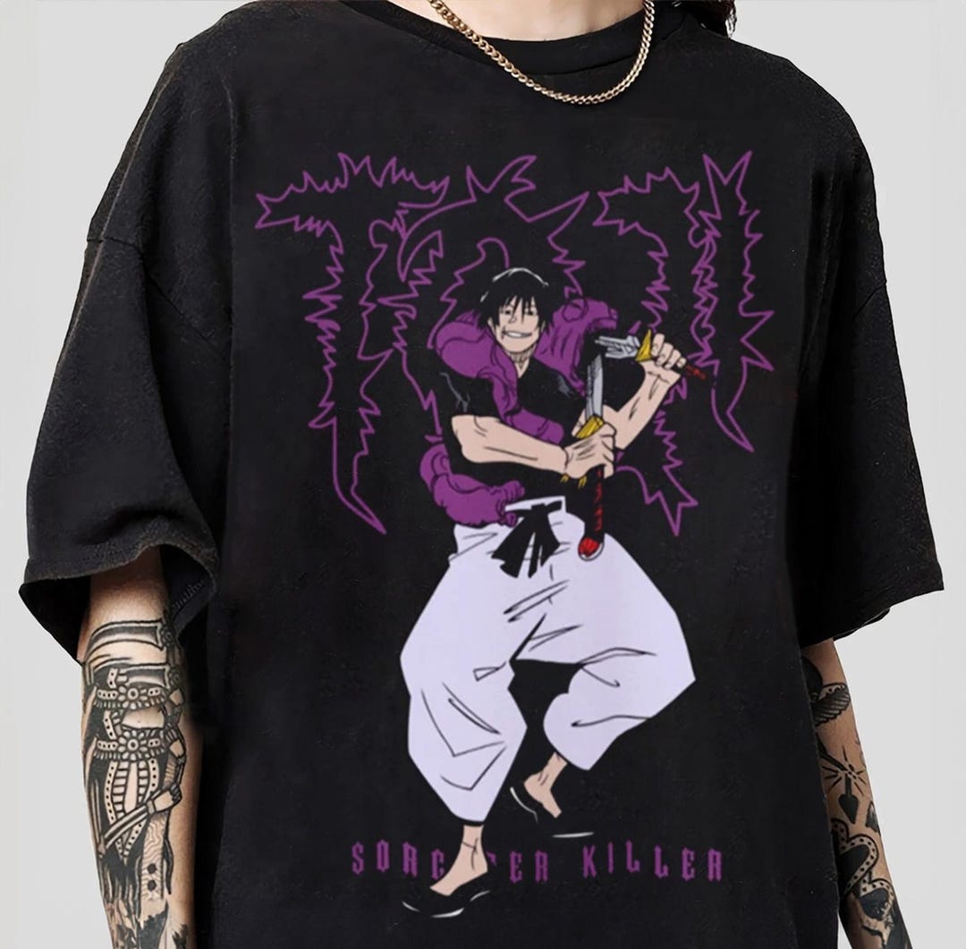 Cool Toji Fushiguro Art Shirt, Toji Fushiguro Anime Shirt, Manga Shirt ...