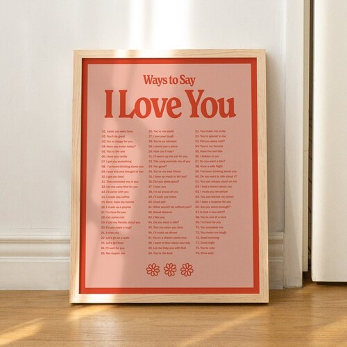 Large Printable Art Retro Wall Decor Digital Download Print LOVE Wall ...