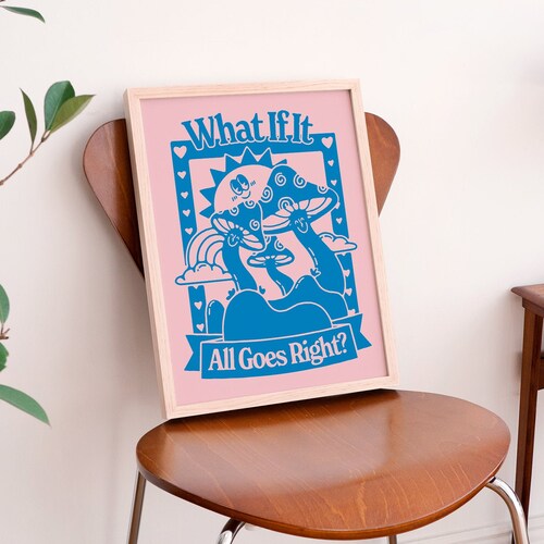 Retro Quote Digital Art Print Printable Wall Art | Etsy