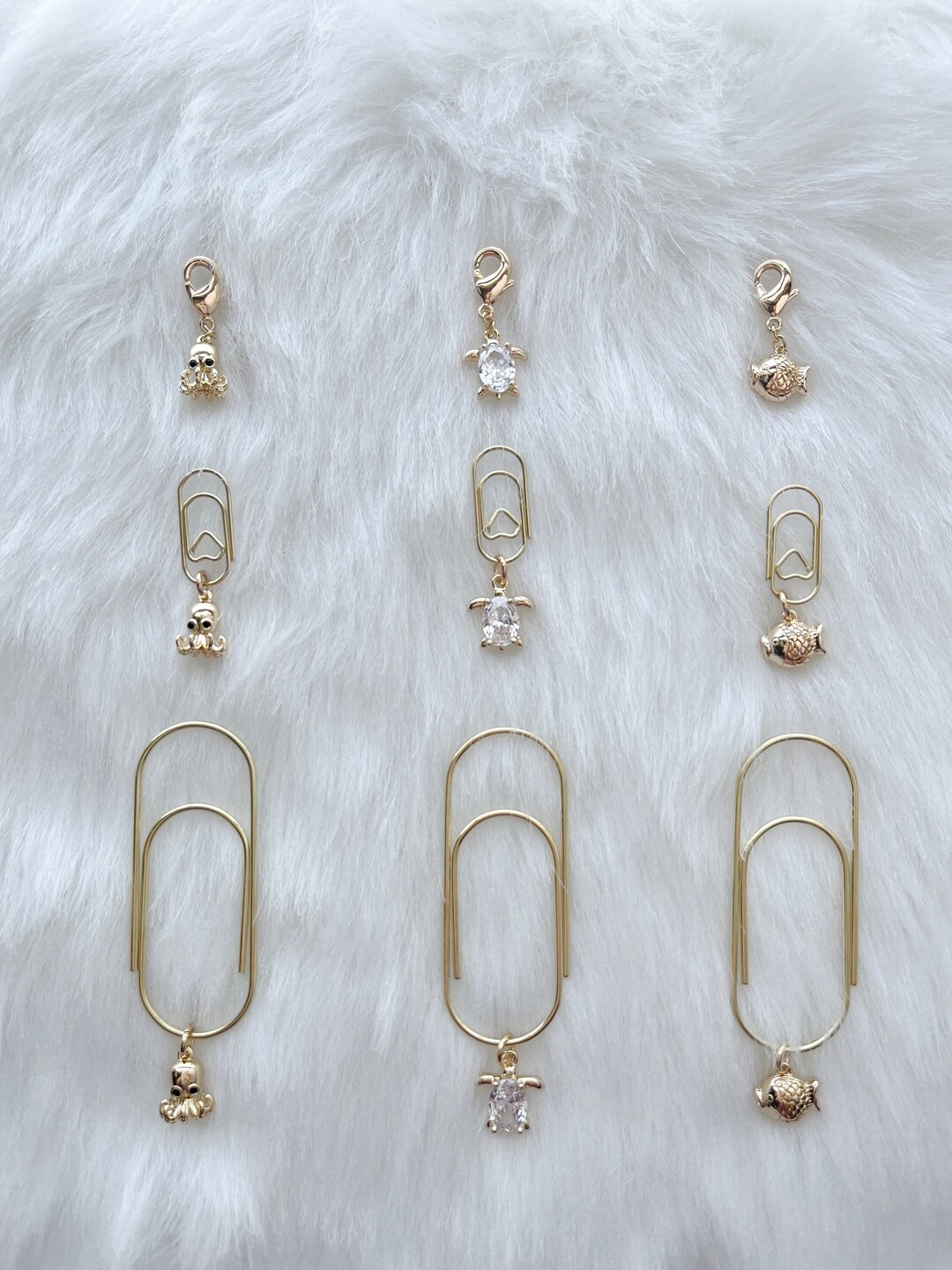 Tiny Sea Creature YOUR CHOICE of ONE Planner Charm, Zipper Charm ...