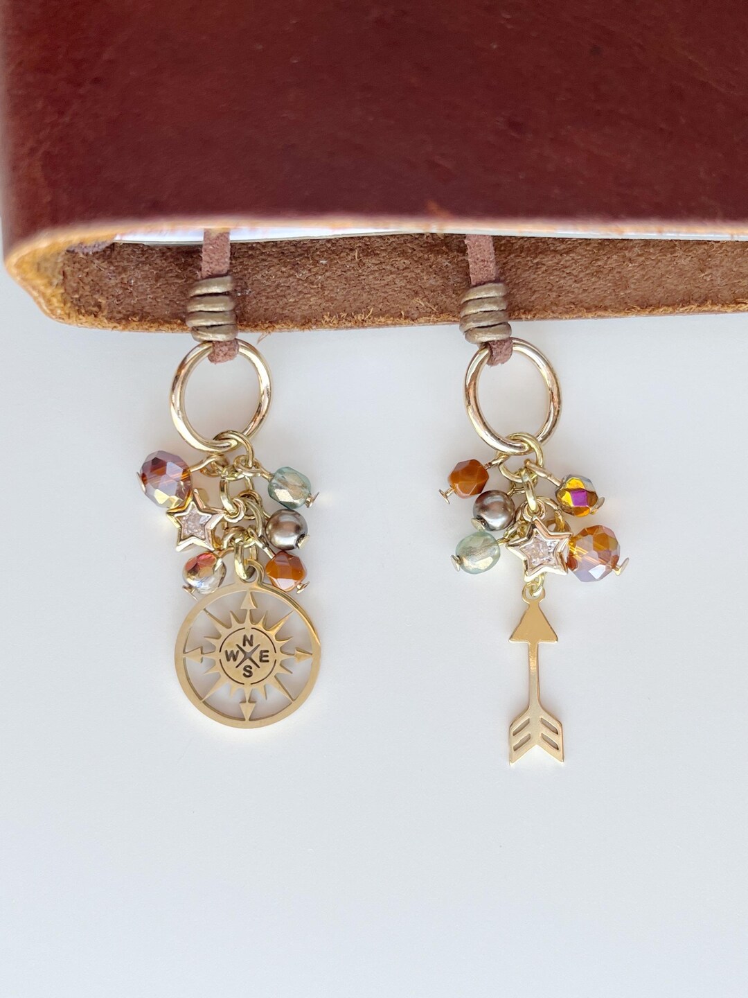 Wanderlust Travelers Notebook Bookmark, Planner Charm, Planner ...