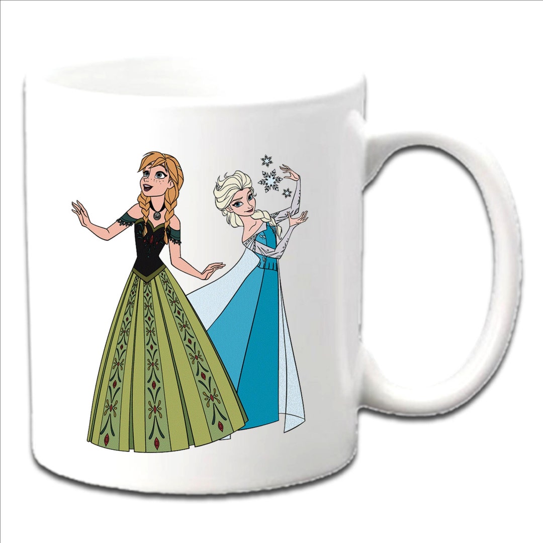 Personalised anna & ELSA Frozen Printed Mugs Any Name Age Message - Etsy