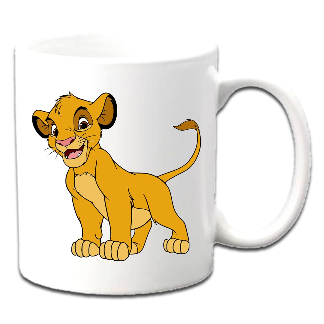 Personalised Printed simba the Lion King Printed Mugs Any Name Age ...