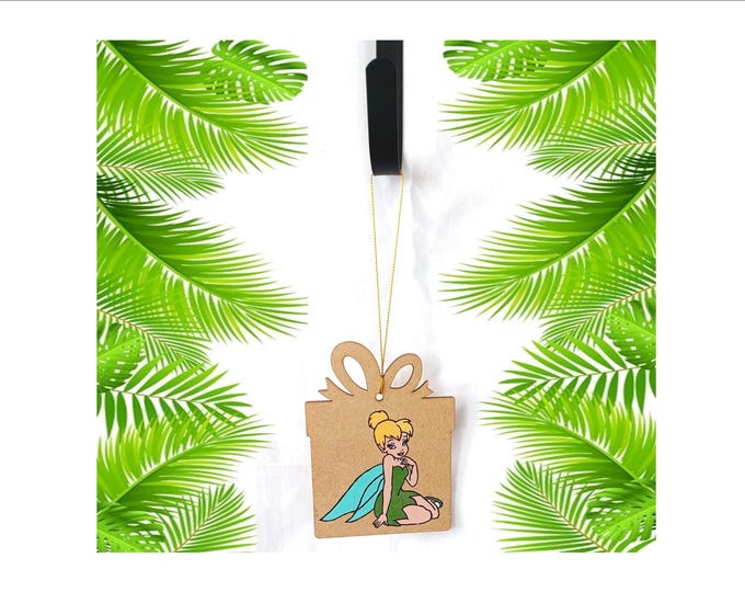 TINKERBELL COY ~ Peter Pan ~ Hand Drawn & Painted Double Sided Wooden ...